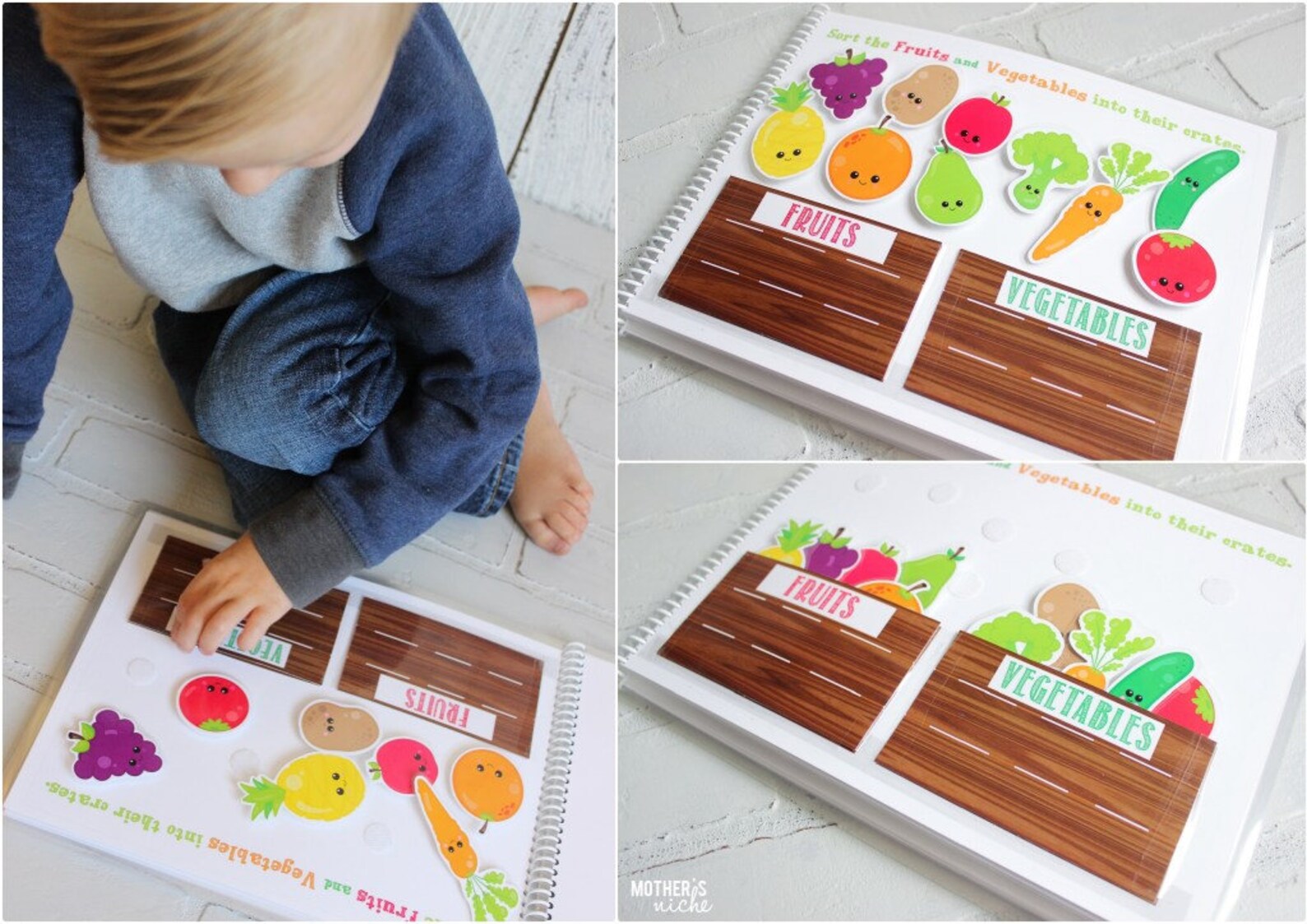 Quiet Book: Yummy Food Printable | Etsy