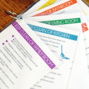 Deep Cleaning and Fast Cleaning Printable Reference Cards - Etsy