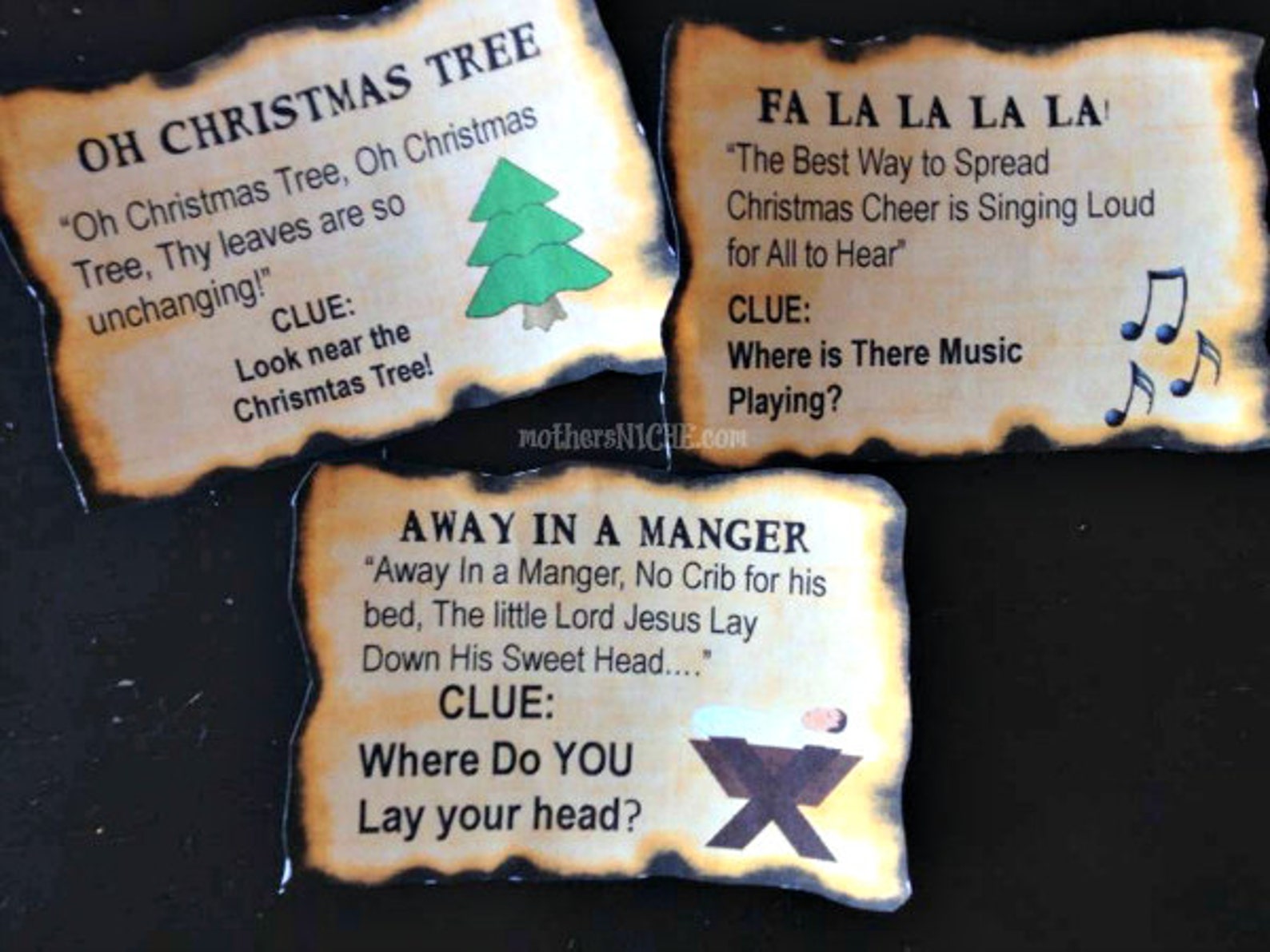 Santa's Christmas Treasure Hunt + Clues Printables - Etsy