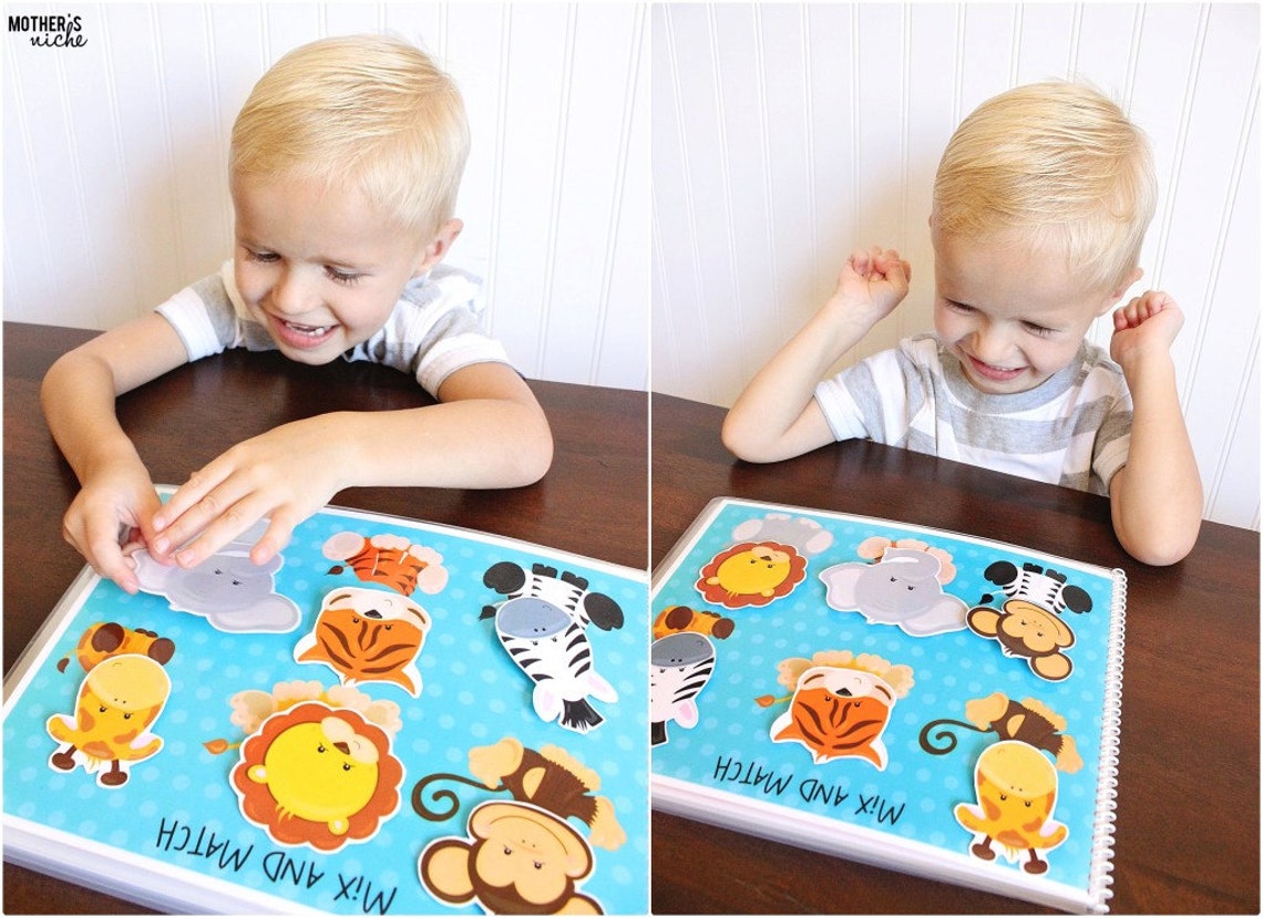 Quiet Book: Zoo Animals Printable | Etsy