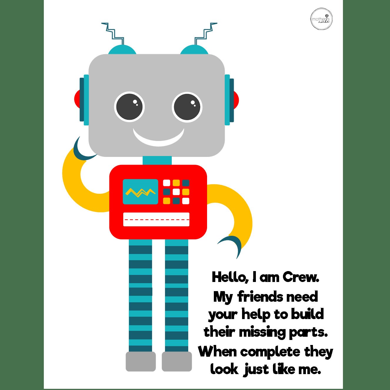 Robot Play Dough Activity Mats - Etsy