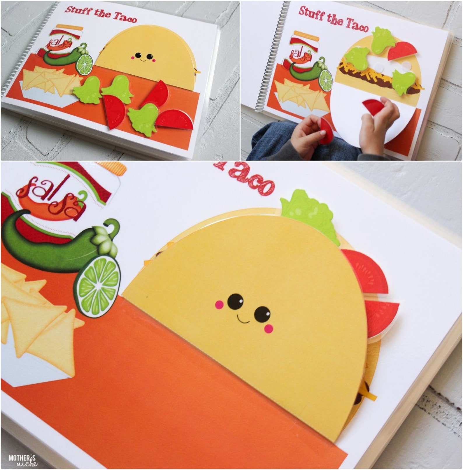 Quiet Book: Yummy Food Printable | Etsy