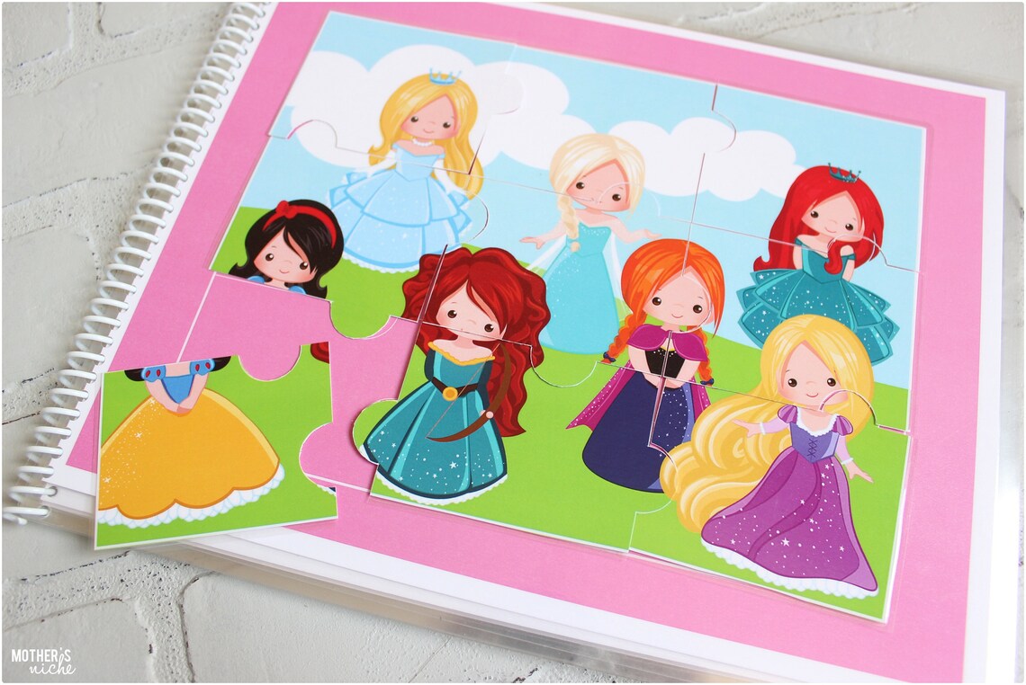 Quiet Book: Princess Printable | Etsy