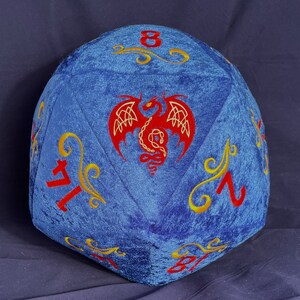 D20 Plushie, Dragon, Large - Etsy
