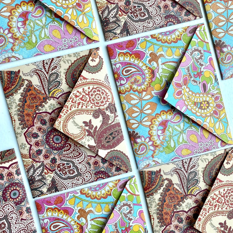 Paisley Note Cards - Etsy