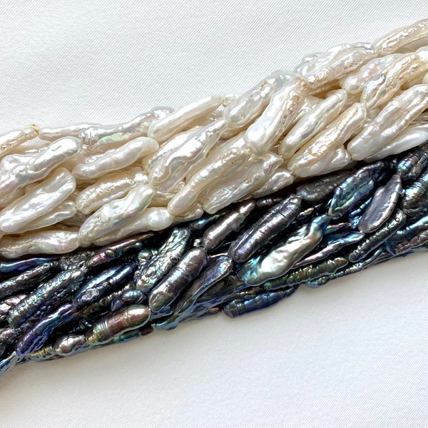 Biwa Pearl Necklace - Etsy