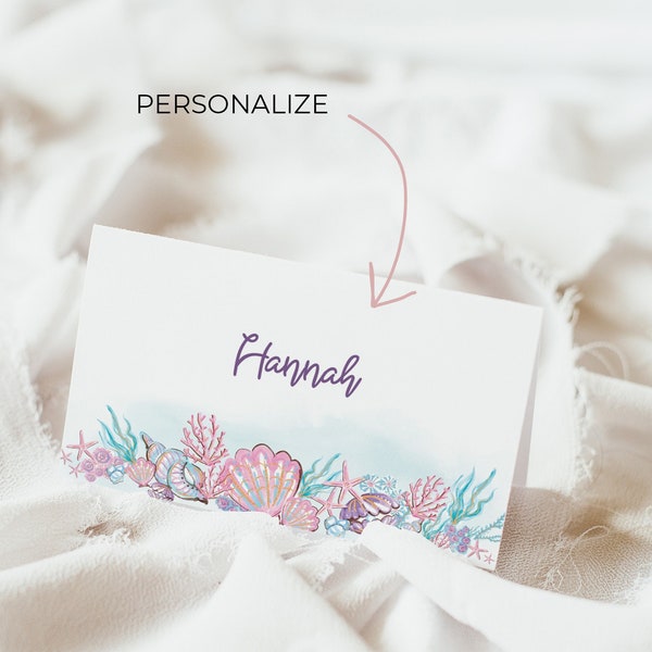 Mermaid Food Tags - Etsy