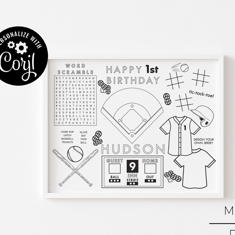 Baseball Placemats - Etsy