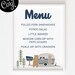 EDITABLE One Happy Camper Menu Template, Buffet Menu, First Birthday ...