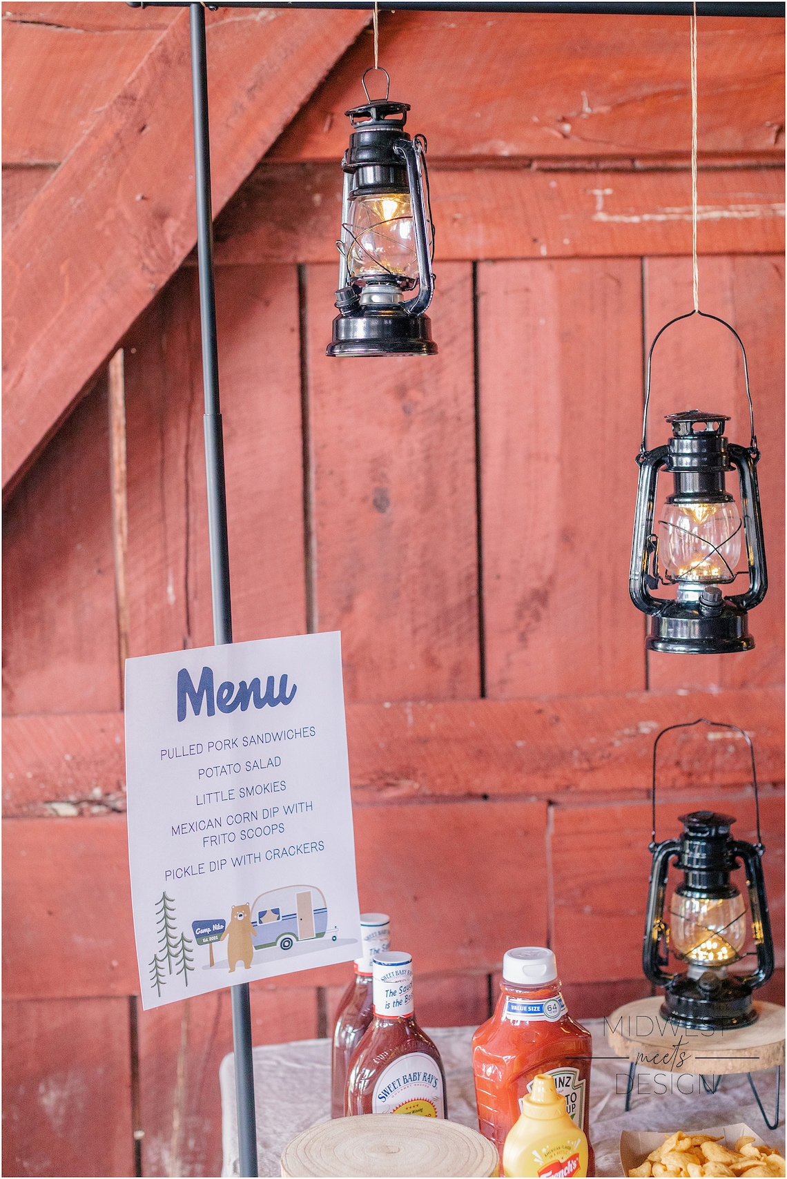 EDITABLE One Happy Camper Menu Template, Buffet Menu, First Birthday ...