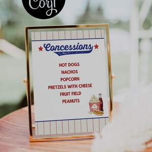 Baseball Menu, Editable Rookie of the Year Menu, Baseball Birthday Menu ...