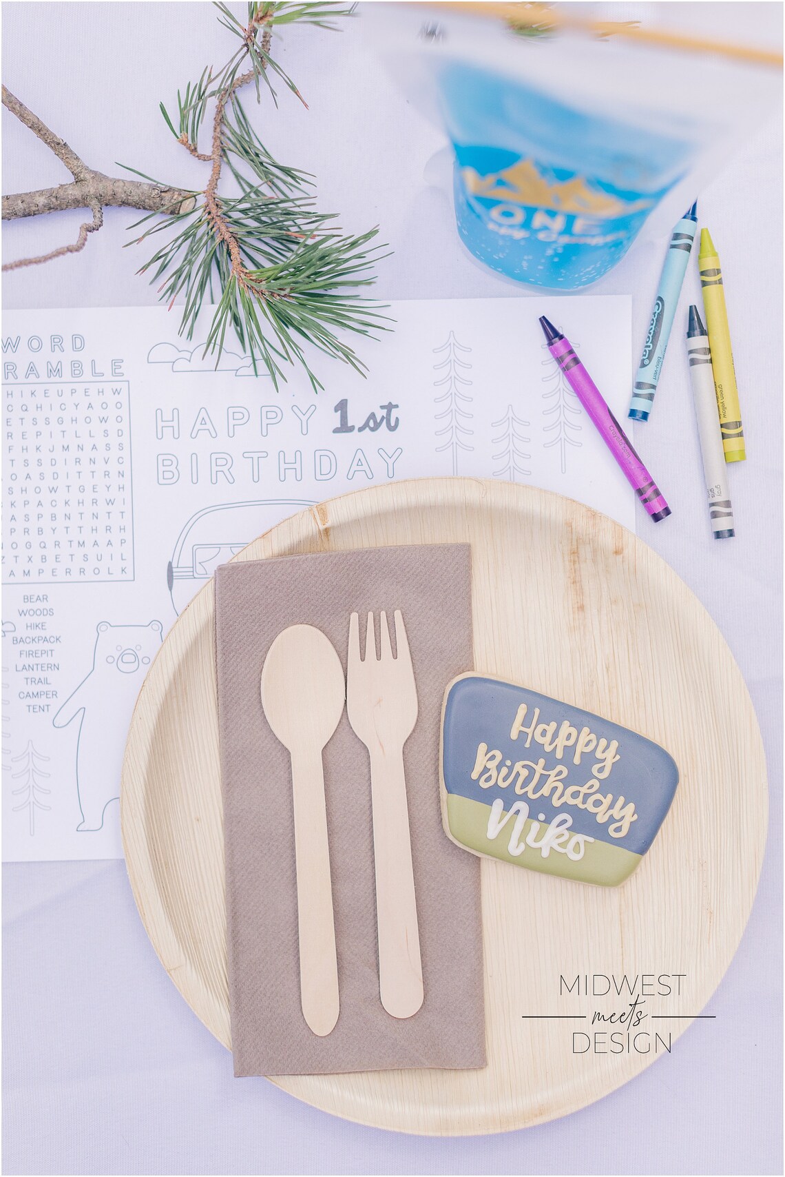 Editable One Happy Camper Birthday Coloring Page Template - Etsy