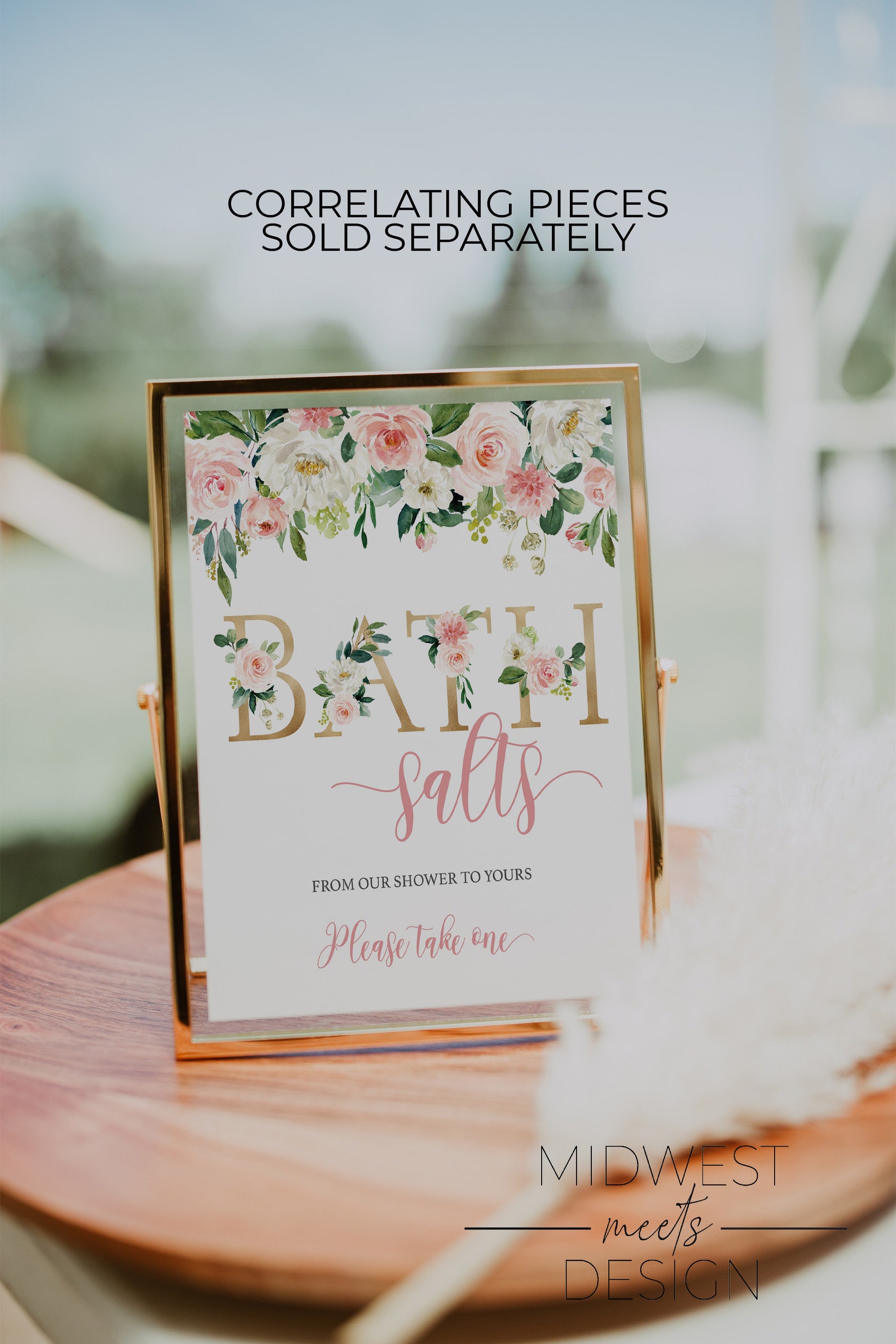 It's A Girl Baby Shower Sign, Baby in Bloom Themed Shower, Dessert Sign ...