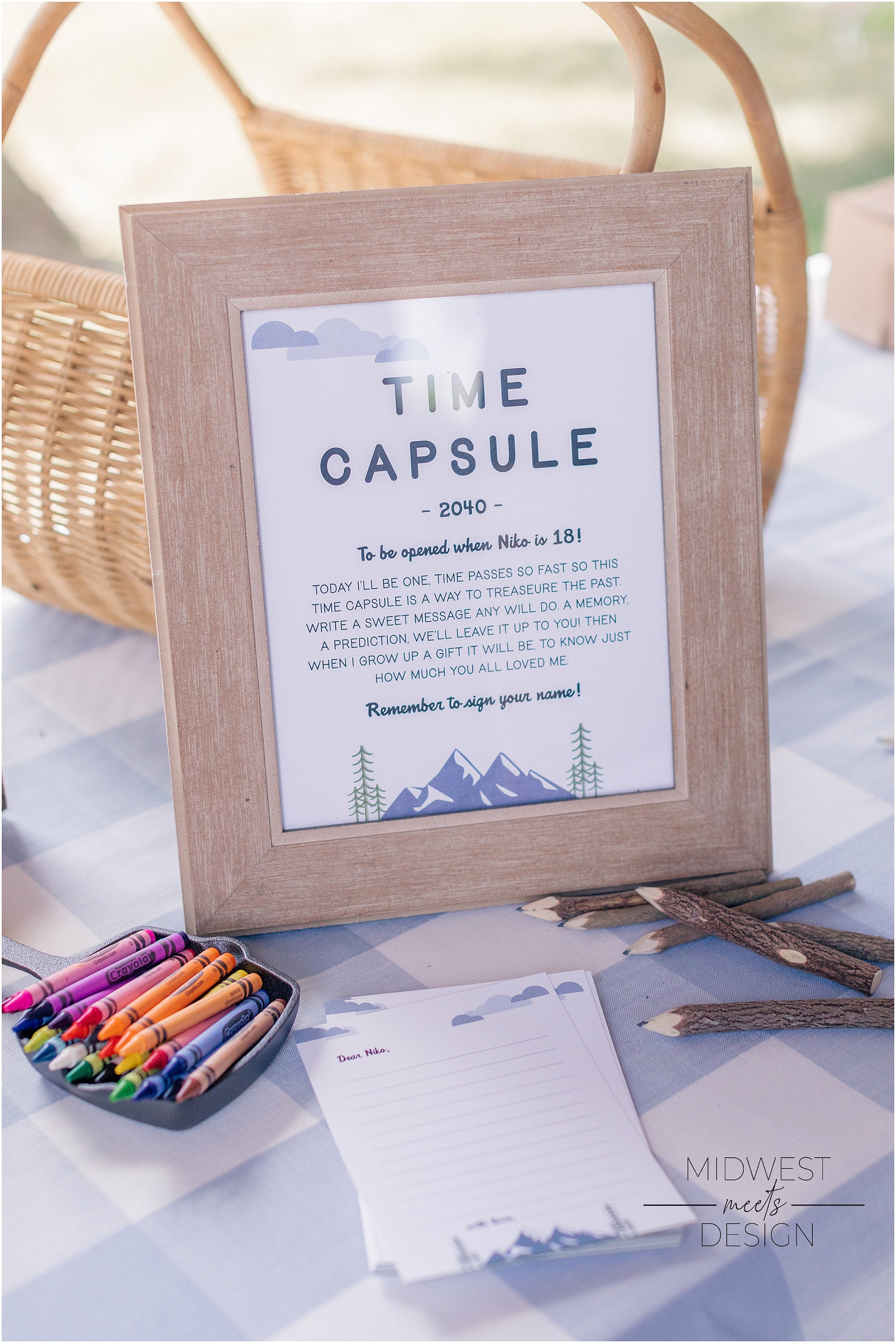 EDITABLE One Happy Camper Time Capsule Template Time Capsule - Etsy
