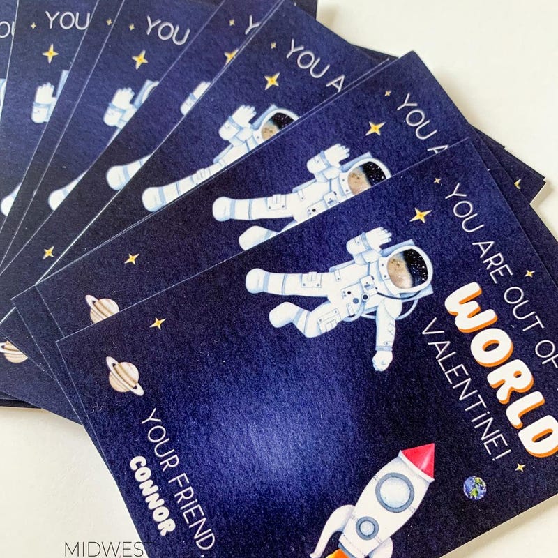 Space Valentine - Etsy