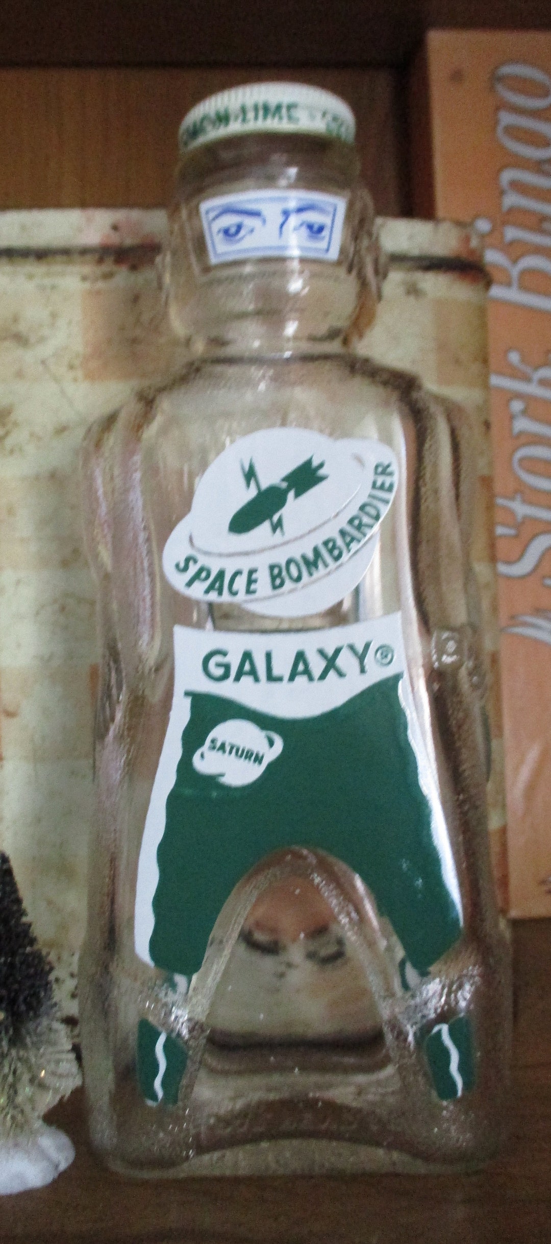 Estate Sale Find RARE Vintage Green Galaxy Syrup Bottle - Etsy
