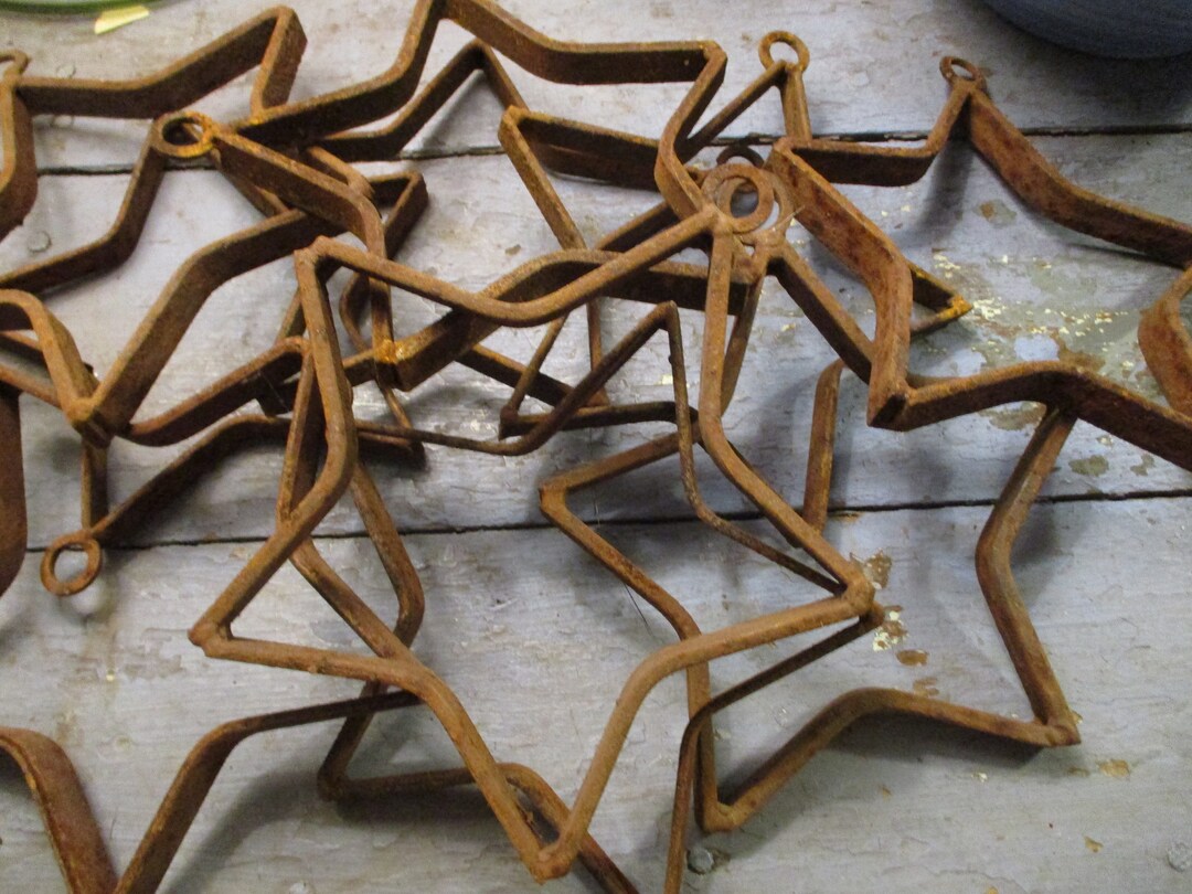 Flea Market Find Vintage Patriotic Hollow 6 Inch Cast Iron Metal Star S ...
