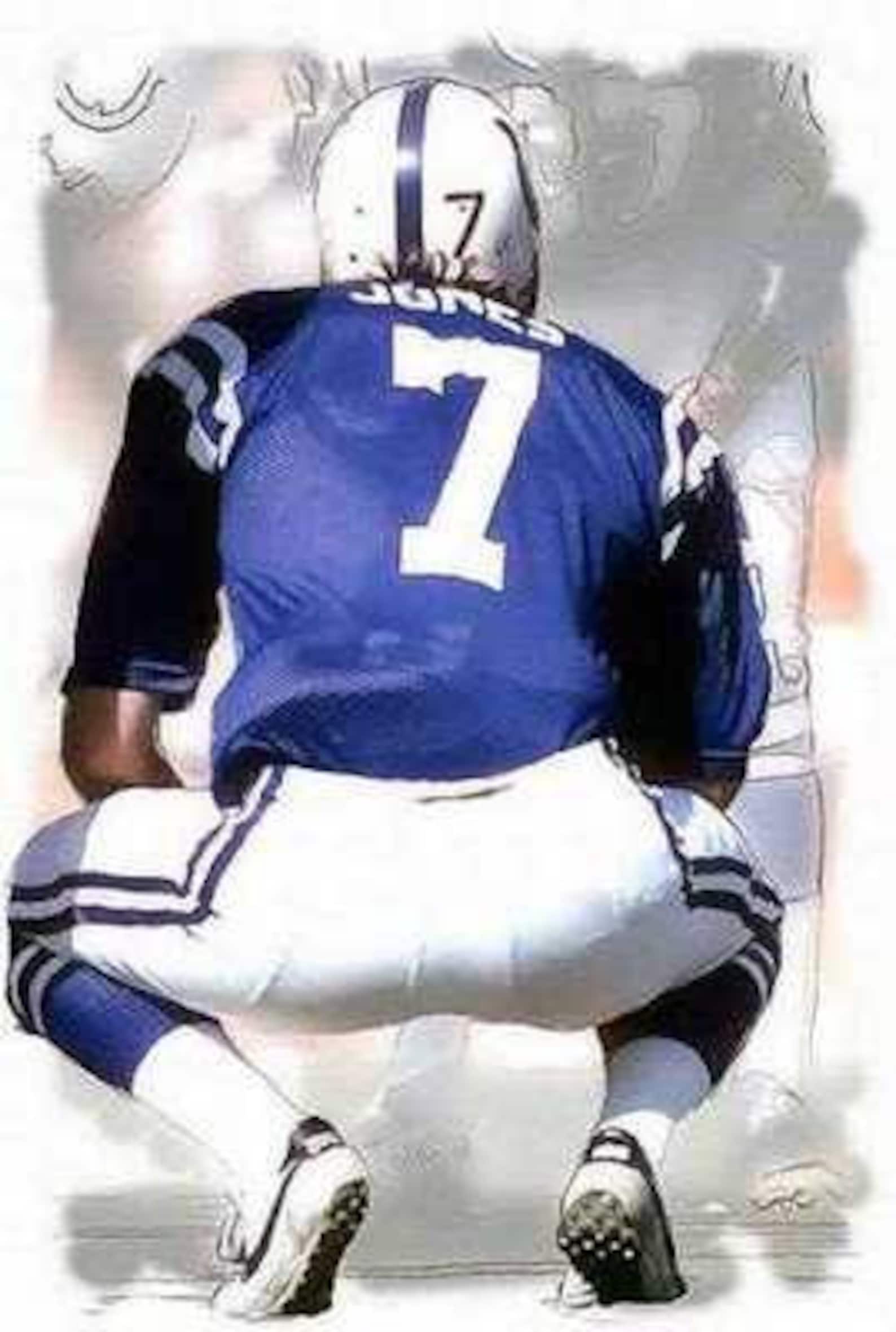Beautiful Bert Jones Baltimore Colts Rare Art Litho - Etsy