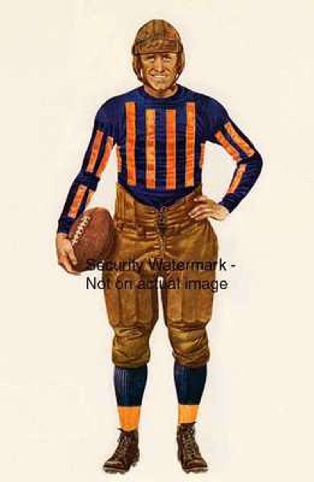 Vintage George Halas Chicago Bears Merv Corning Limited - Etsy