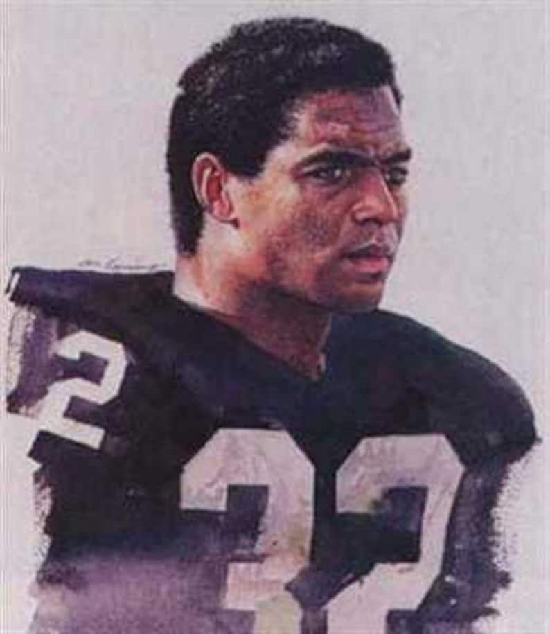 Rare Marcus Allen Oakland Raiders Art - Etsy