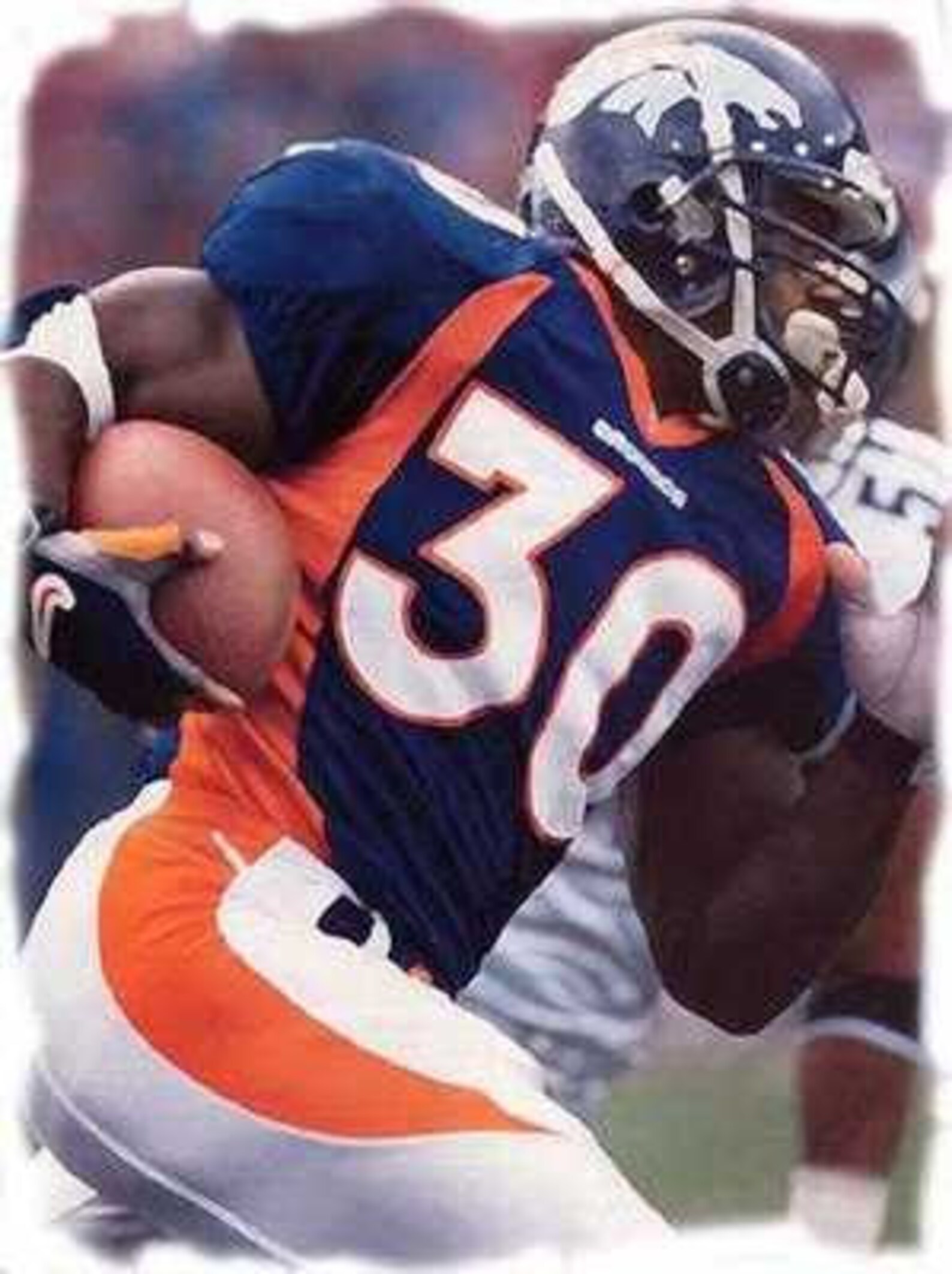 Rare Terrell Davis Denver Broncos Art Print - Etsy