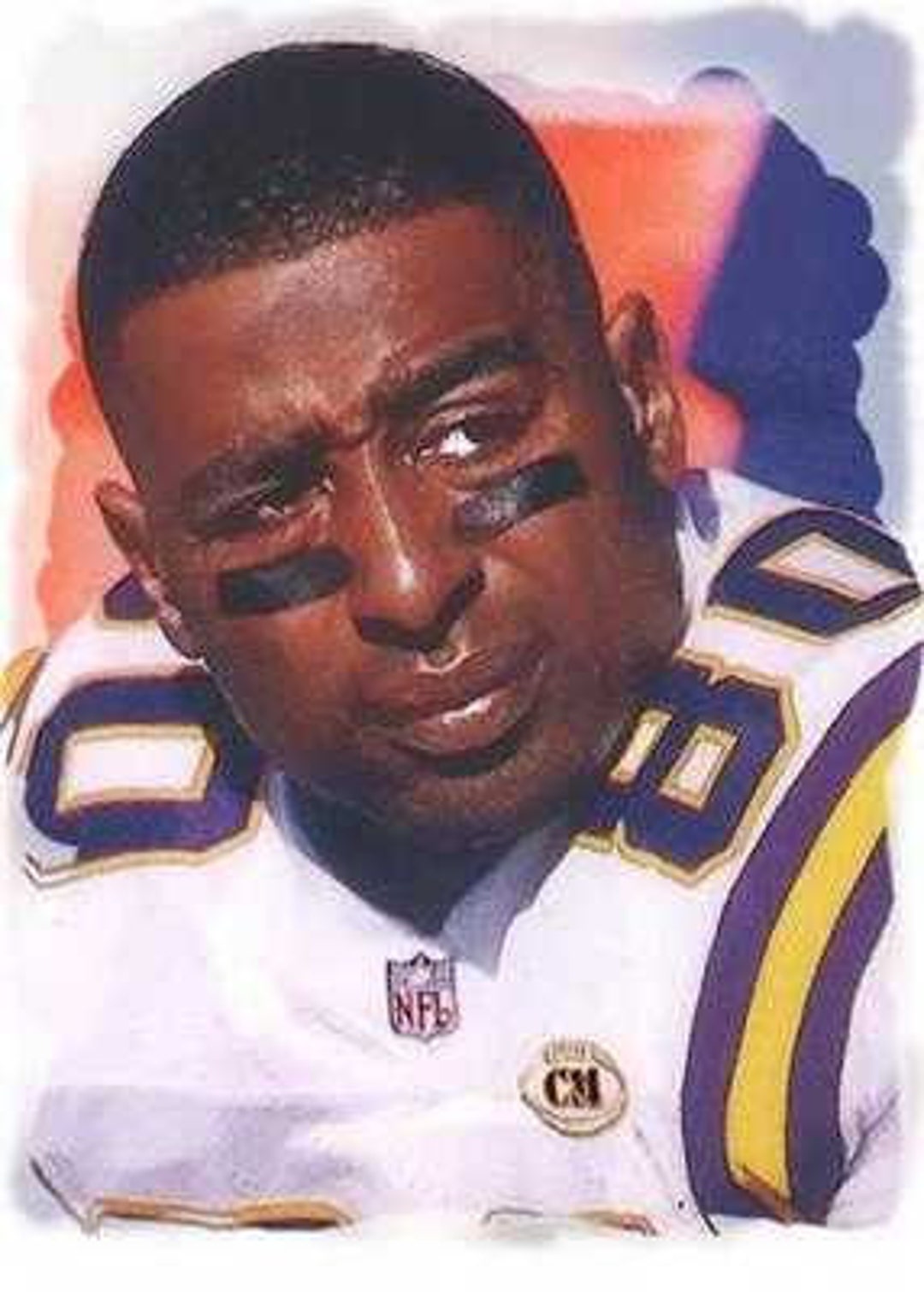 Rare Chris Carter Art Lithograph Minnesota Vikings NFL - Etsy