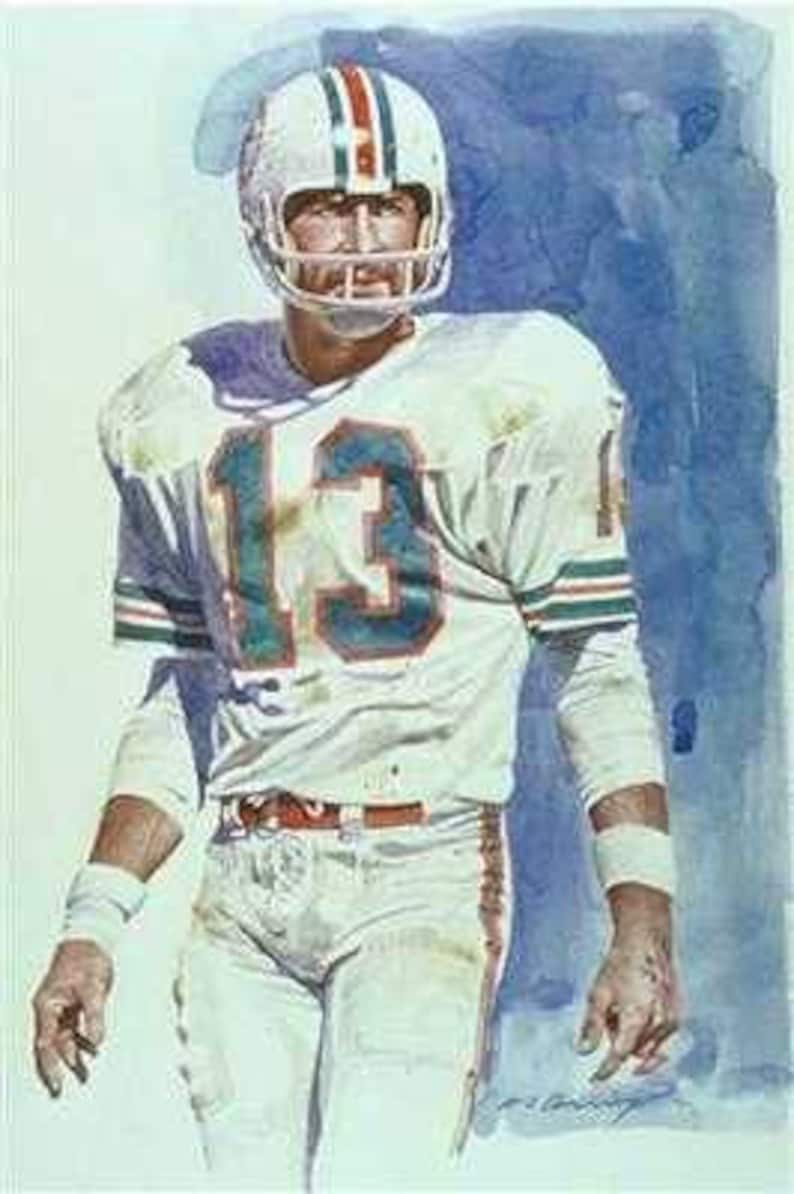 Jake Scott Miami Dolphins MVP SB VII Rare Art Lithogrph - Etsy Canada