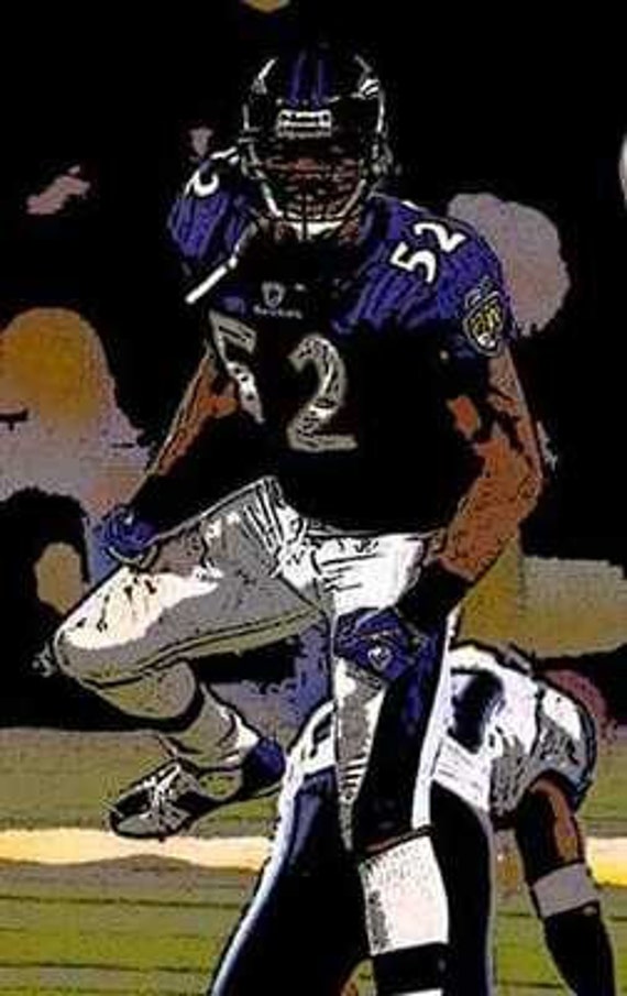 Baltimore Ravens Ray Lewis Art Lithograph | Etsy