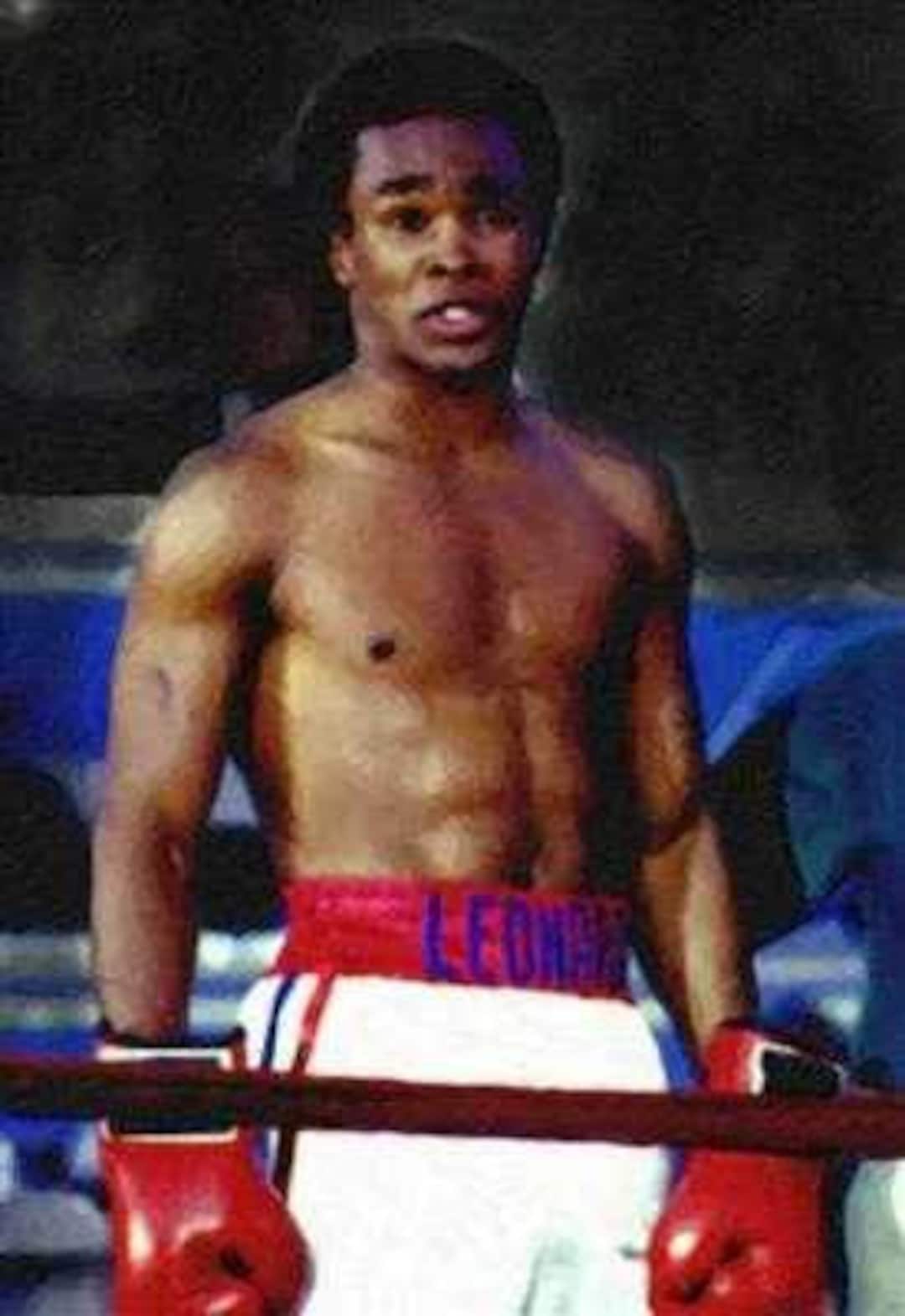 Sugar Ray Leonard Boxing Art Lithograph Only 50 Availab - Etsy