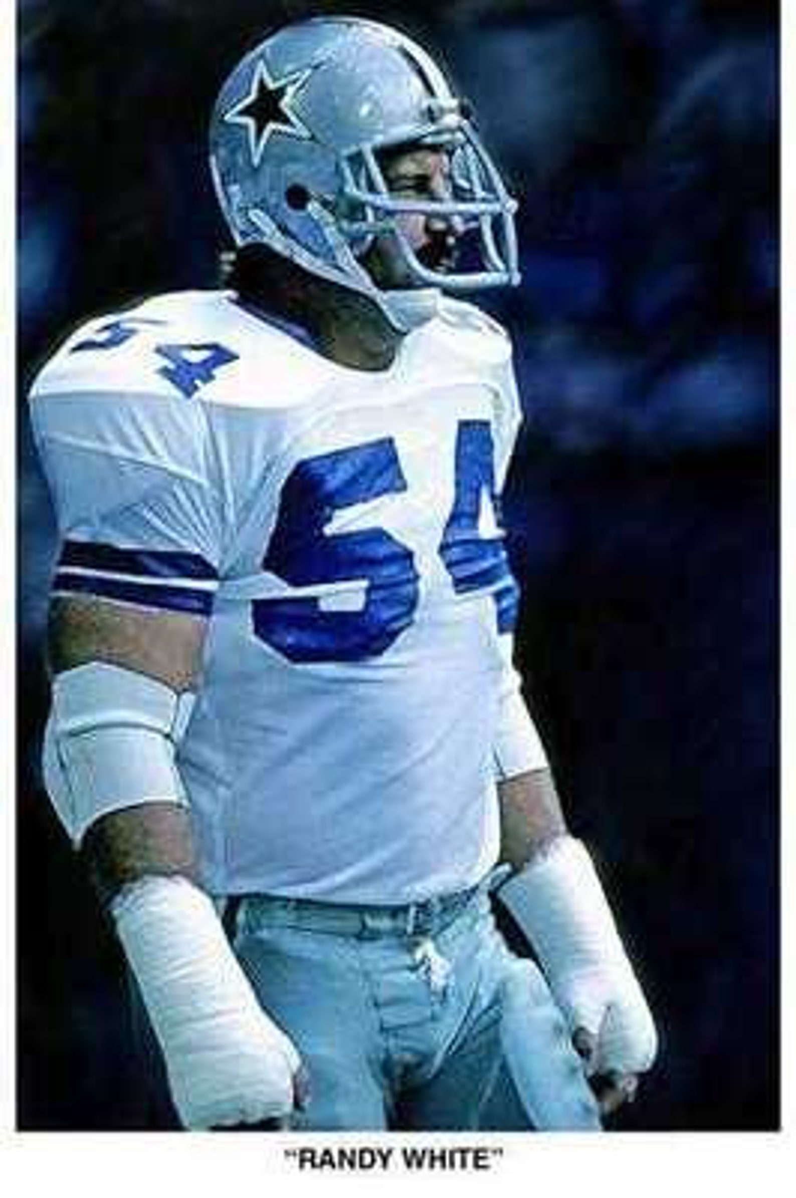 Great Randy White Dallas Cowboys Art Litho Only 50 Exis - Etsy