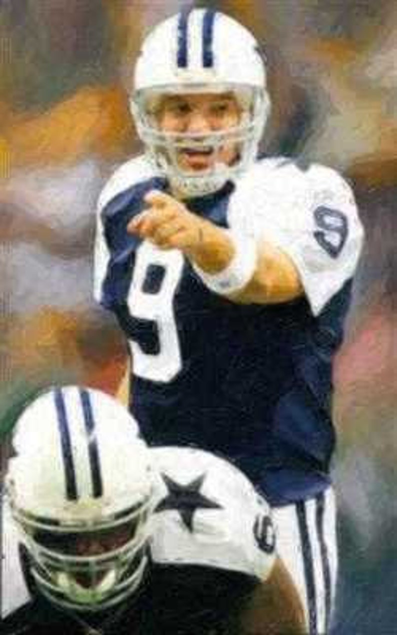 Rare Tony Romo Dallas Cowboys Art Print Lmt Edition 50 - Etsy