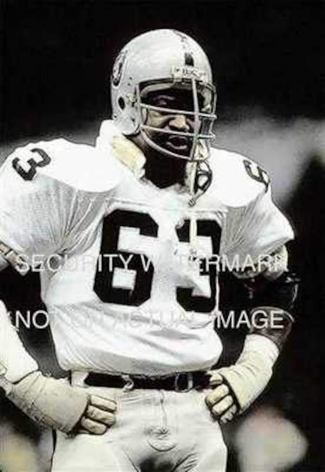 Rare Gene Upshaw Oakland Raides HOF Tribute Art Print - Etsy