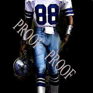 Michael Irvin Dallas Rare LE Artist Signed Art Litho - Etsy