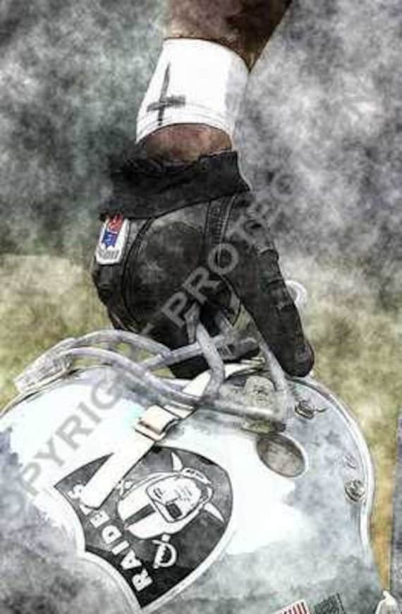 Rare Howie Long Raiders Art Illus Print 12x18 LE 50 Wall Décor Wall ...