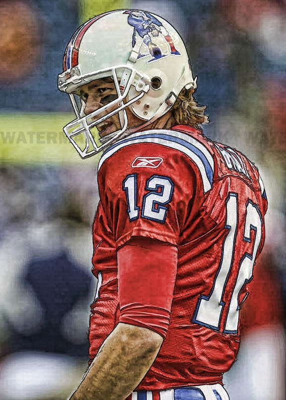 Nfl Paintings New Tom Brady, Bill Belichick, New England Patriots,