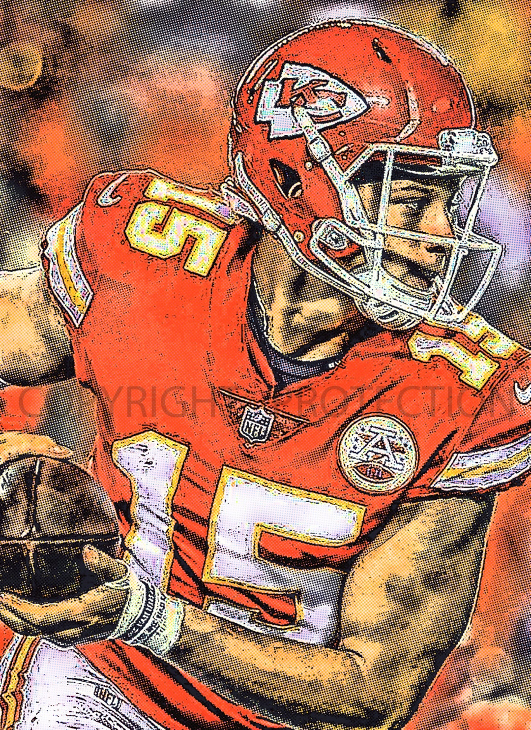 New & Rare, Patrick Mahomes Kansas City Chiefs Art Print, Limited to ...
