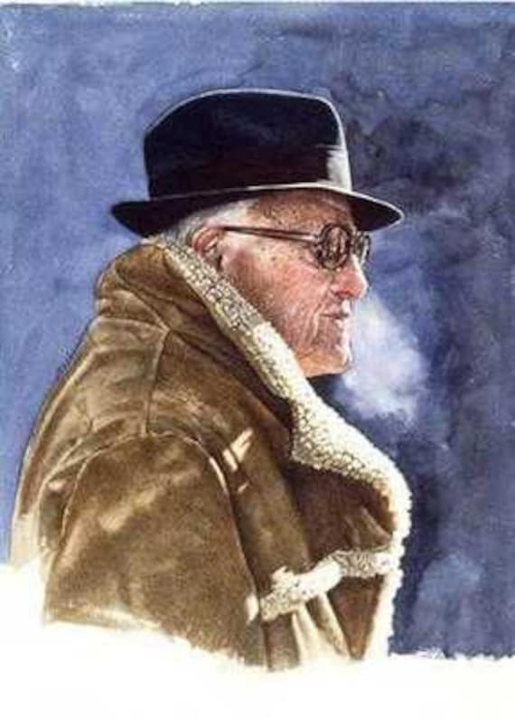 Papa Bear George Halas Chicago Bears Rare Art Print | Etsy