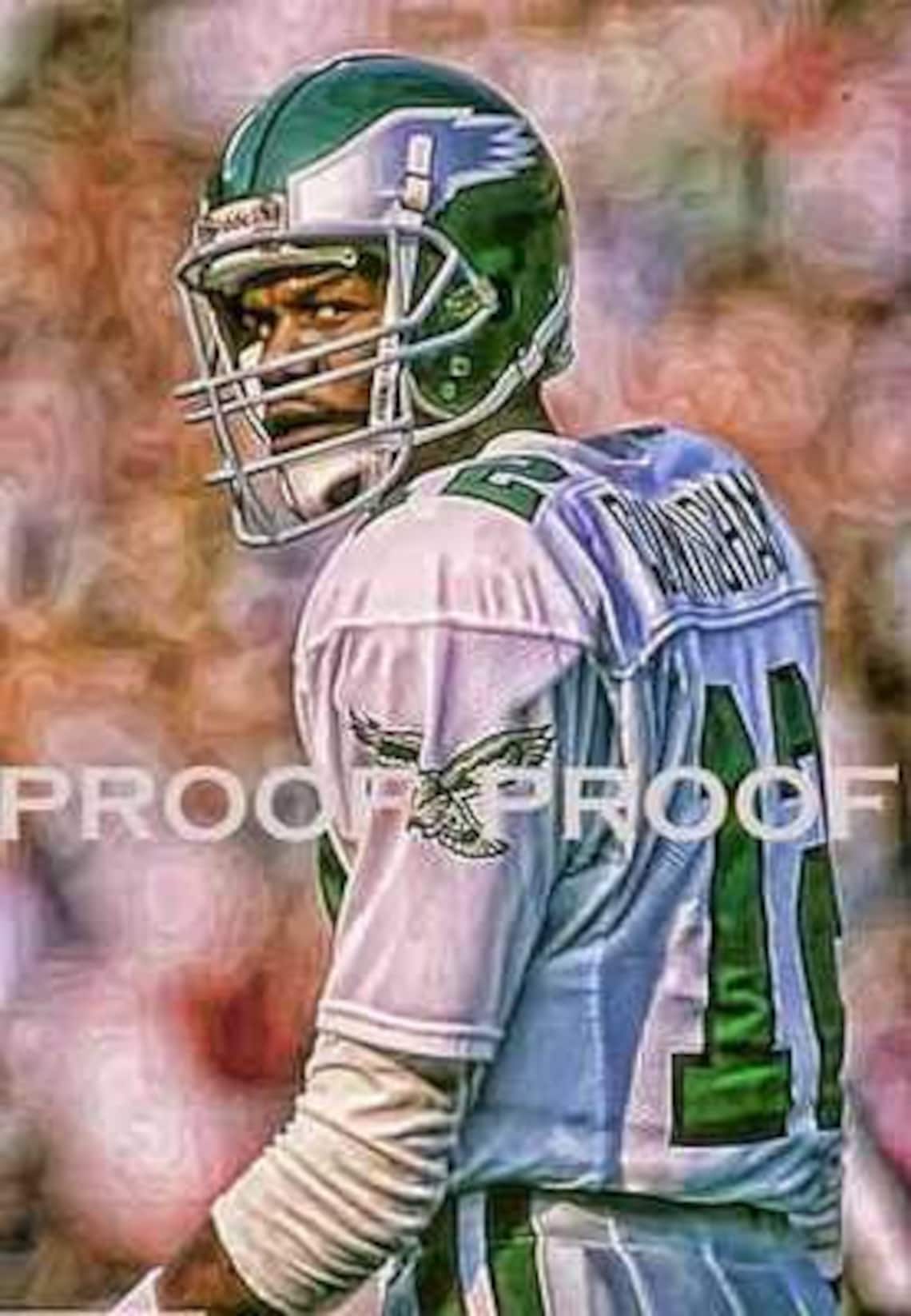 New Randall Cunningham Eagles Art Print 12x18 LE of 50 | Etsy