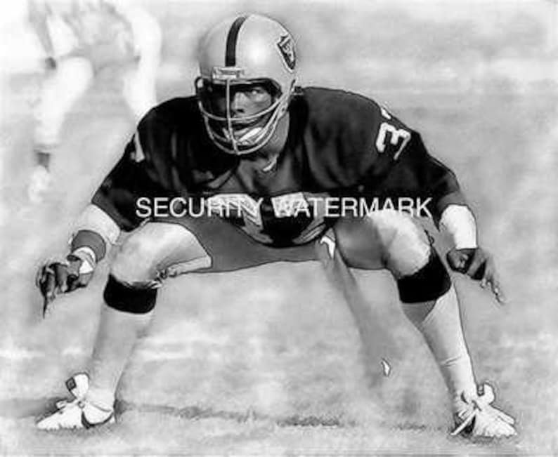 Oakland Raiders Lester Hayes RARE Art Print, Only 50 - Etsy