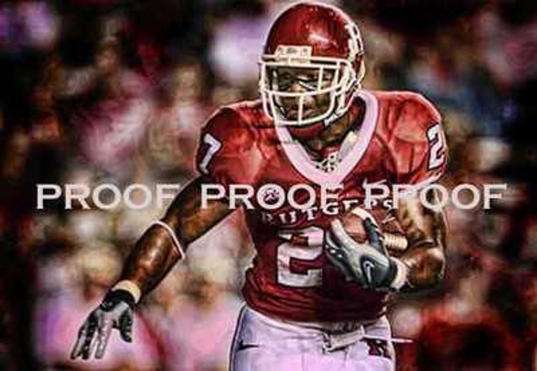 Rare Ray Rice Rutgers Balt Ravens Art Prt Sn Only 50 - Etsy