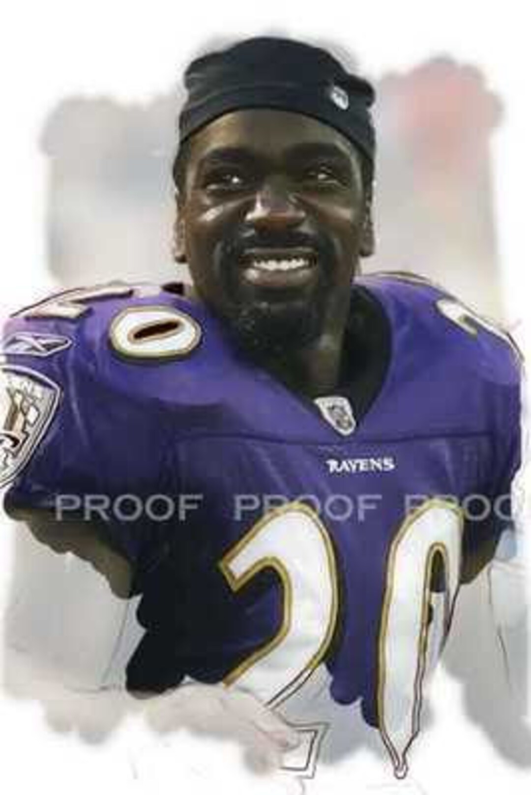 Rare Baltimore Ravesn Ed Reed Art Print LE of 50 12x18 - Etsy