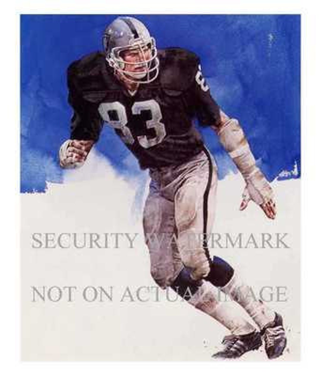 Ted Hendricks Oakland Raiders Corning Print 12x14 LE - Etsy