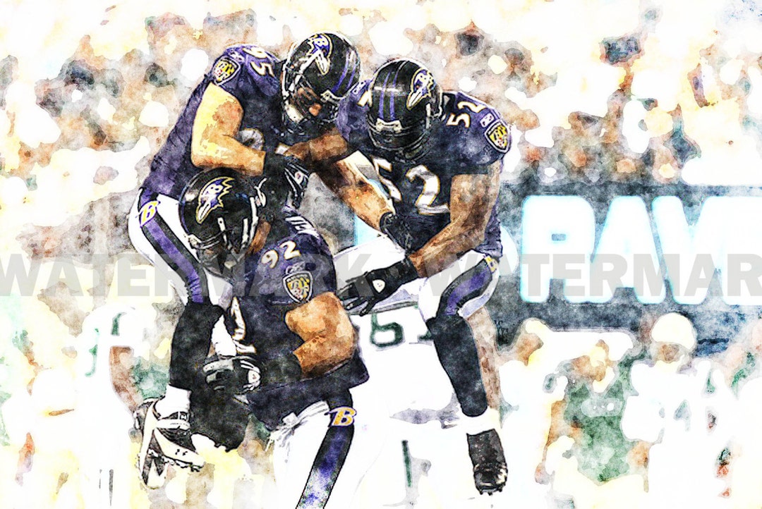 New Haloti Ngata, Ray Lewis, Baltimore Ravens, NFL, Limited Art Print ...