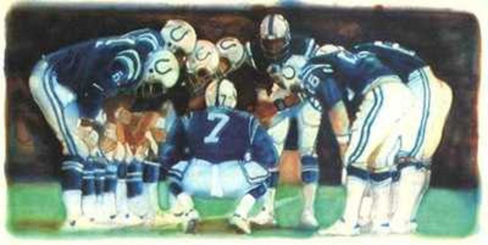 Baltimore Colts Bert Jones Watercolor Print - Etsy