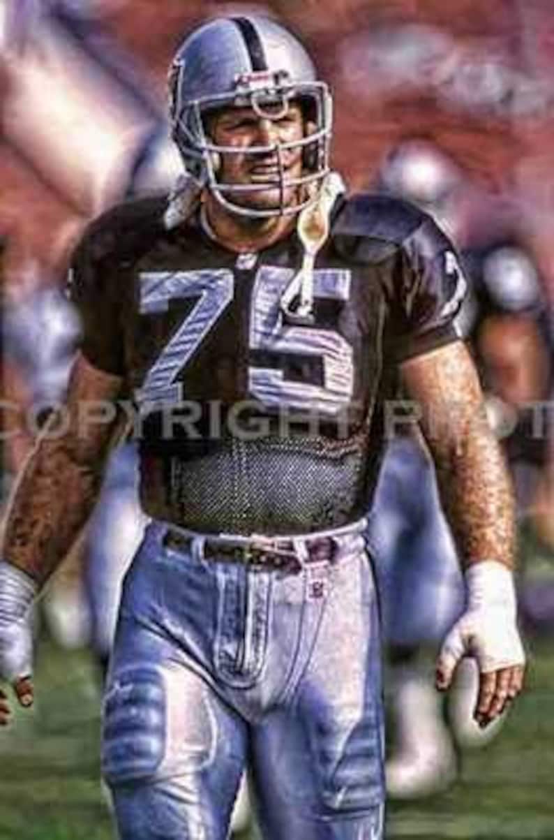 Rare Howie Long Raiders Art Illus Print 12x18 LE 50 - Etsy