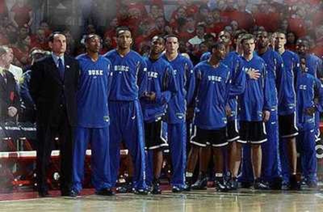 Duke University Blue Devils Basketball Art Lithograph - Etsy