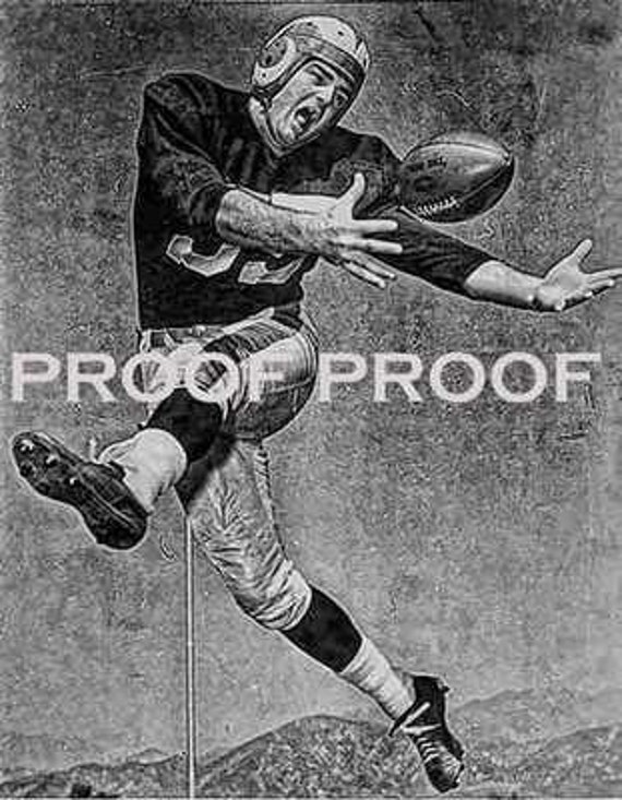 Rare Tom Fears L.A. Rams Art Print 12x18 LE of 50 - Etsy