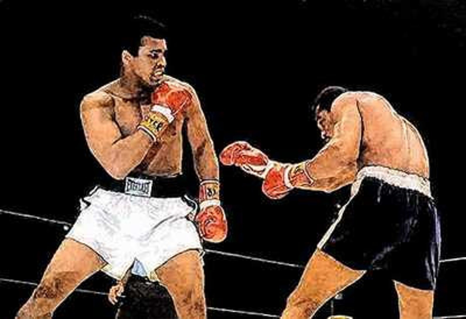 Muhammed Ali Ken Norton Art Print 12x18 LE of 50 Rare - Etsy