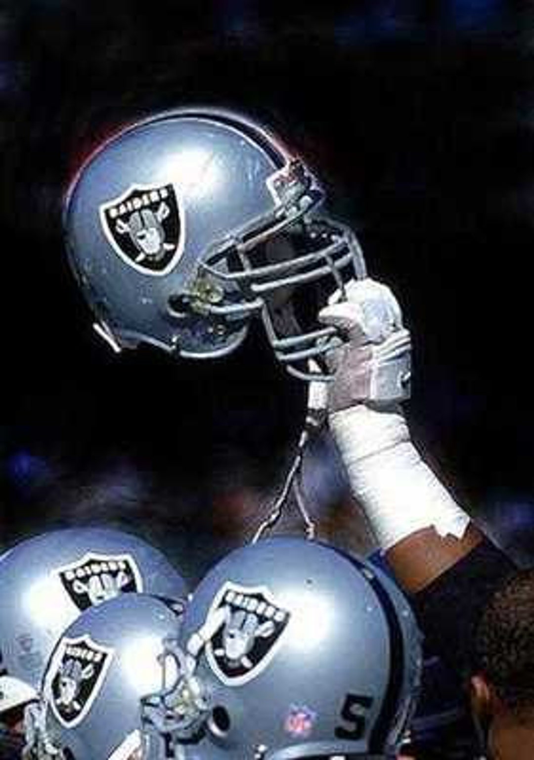 Great Oakland Raiders Team Art Lithograph Rare Print - Etsy