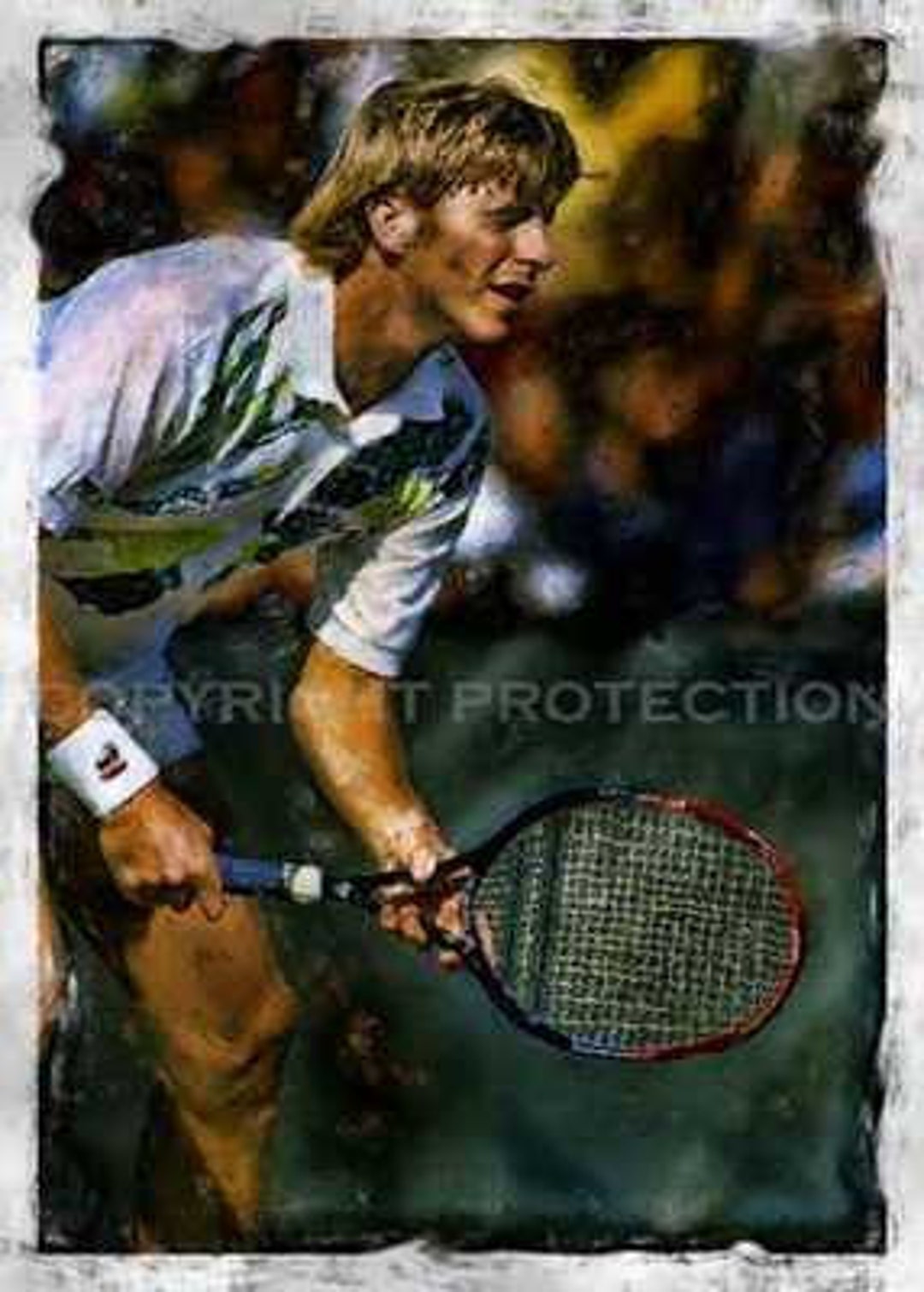 Beautiful Rare Boris Becker Art Print, 12x18, Signed and Numbered by ...